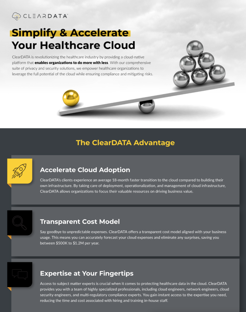Simplify & Accelerate Your Healthcare Cloud - ClearDATA